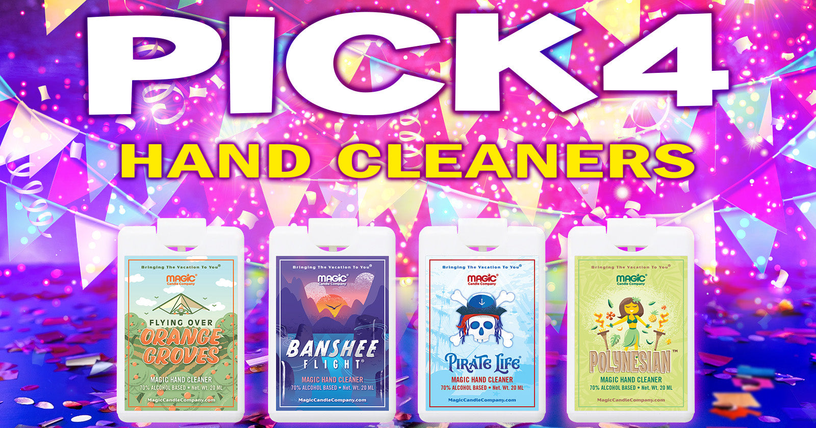 Magic Hand Cleaner | Scented Hand Sanitizer | Theme Park & Resort ...
