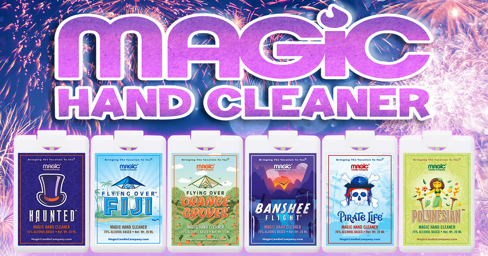 Scented Hand Sanitizer | Theme Park & Resort Scents – Magic Candle Company