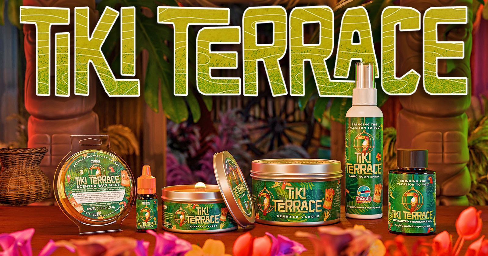 Tiki Terrace® | Tiki Room Themed | Theme Park Scent – Magic Candle Company