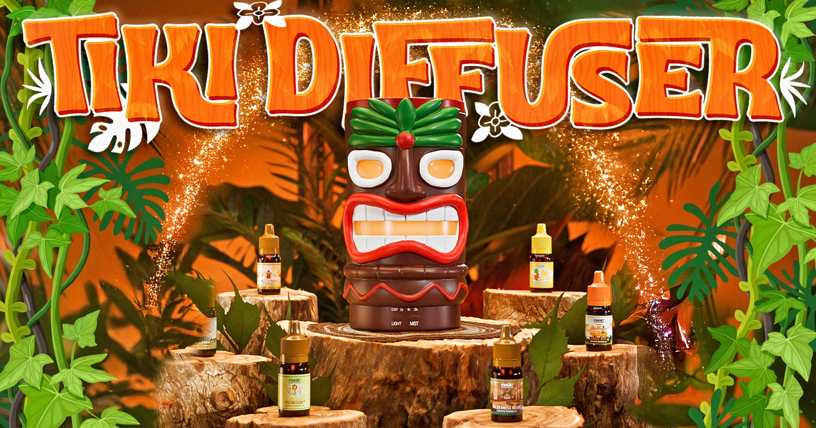Tiki Diffuser | Tiki Room Themed | Theme Park Scent – Magic Candle Company