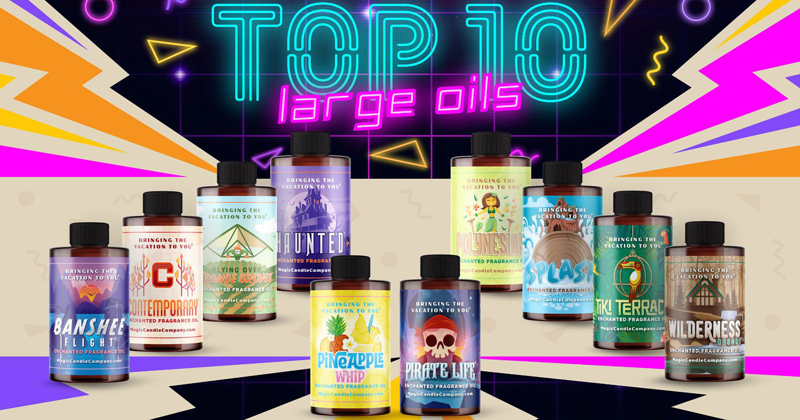 Large Fragrance Oils | Theme Park & Resort Scents – Magic Candle Company